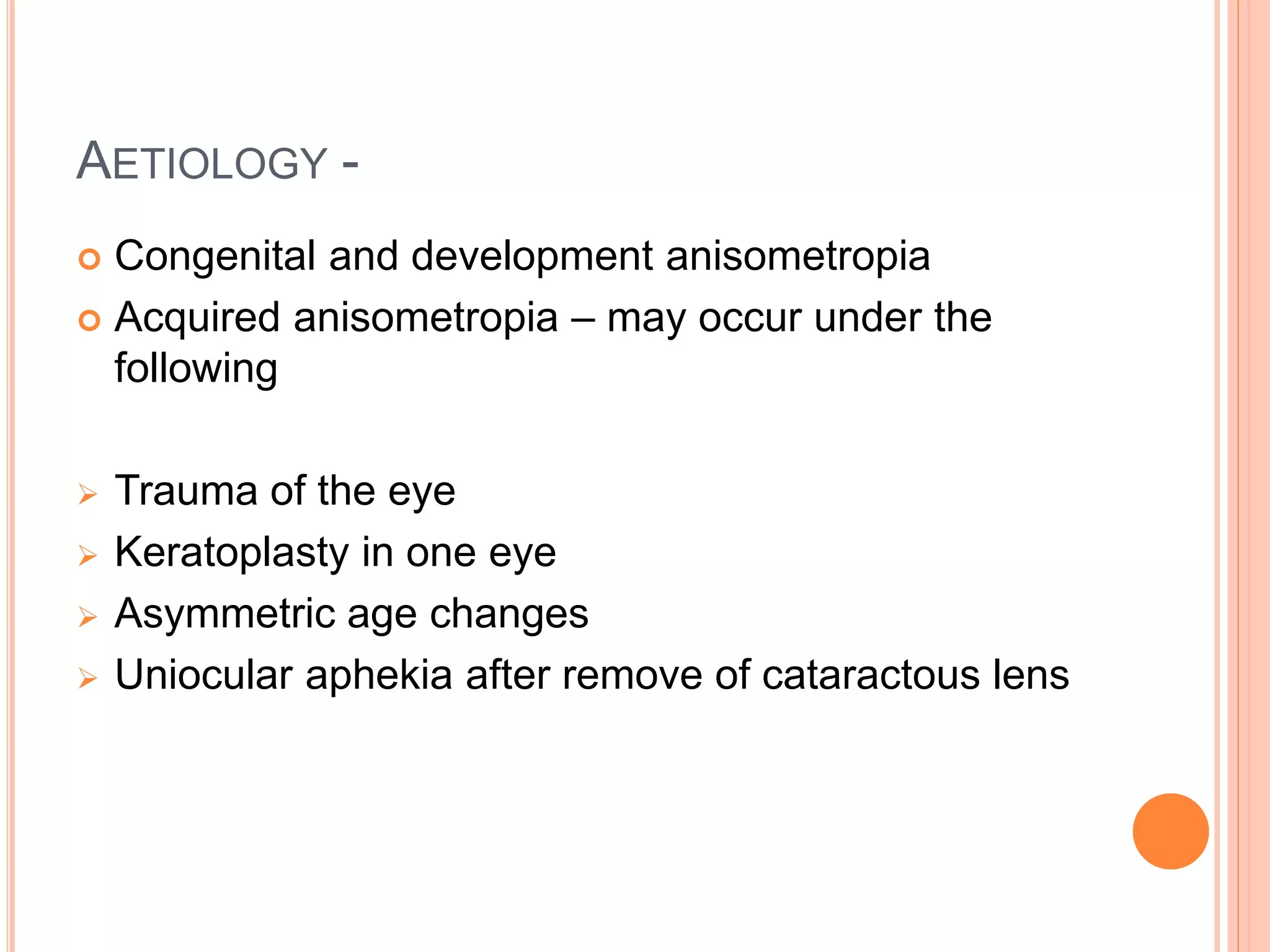 Anisometropia | PPTX