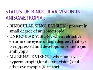 Anisometrpia | PPTX