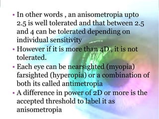 Anisometrpia | PPTX