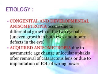 Anisometrpia | PPTX