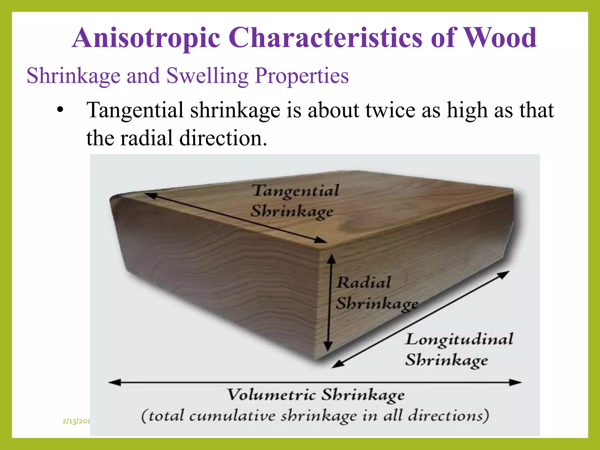 Anisotropic nature of wood | PPTX