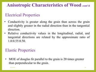 Anisotropic nature of wood | PPTX