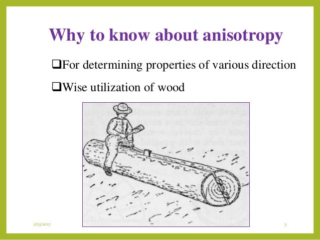Anisotropic nature of wood