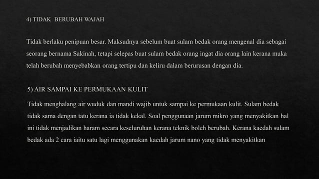 Hukum rawatan sulam bedak dalam kecantikan | PPT
