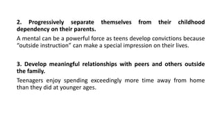 adolescent special need for growth and development | PPTX