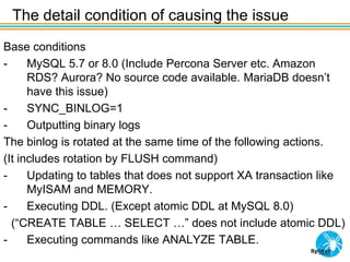 An issue of all slaves stop replication | PPT