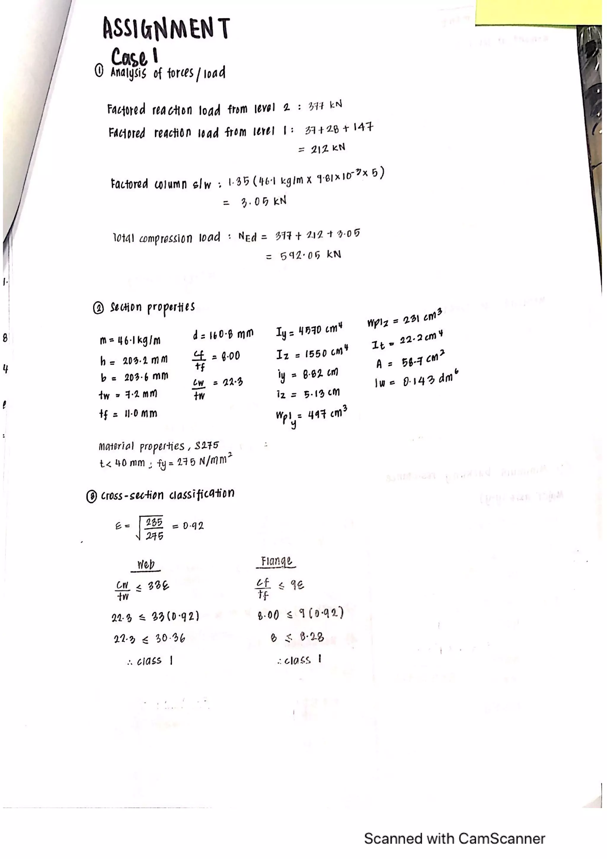 Nominal Column Moment Assignment | PDF | Civil Engineering Industry ...