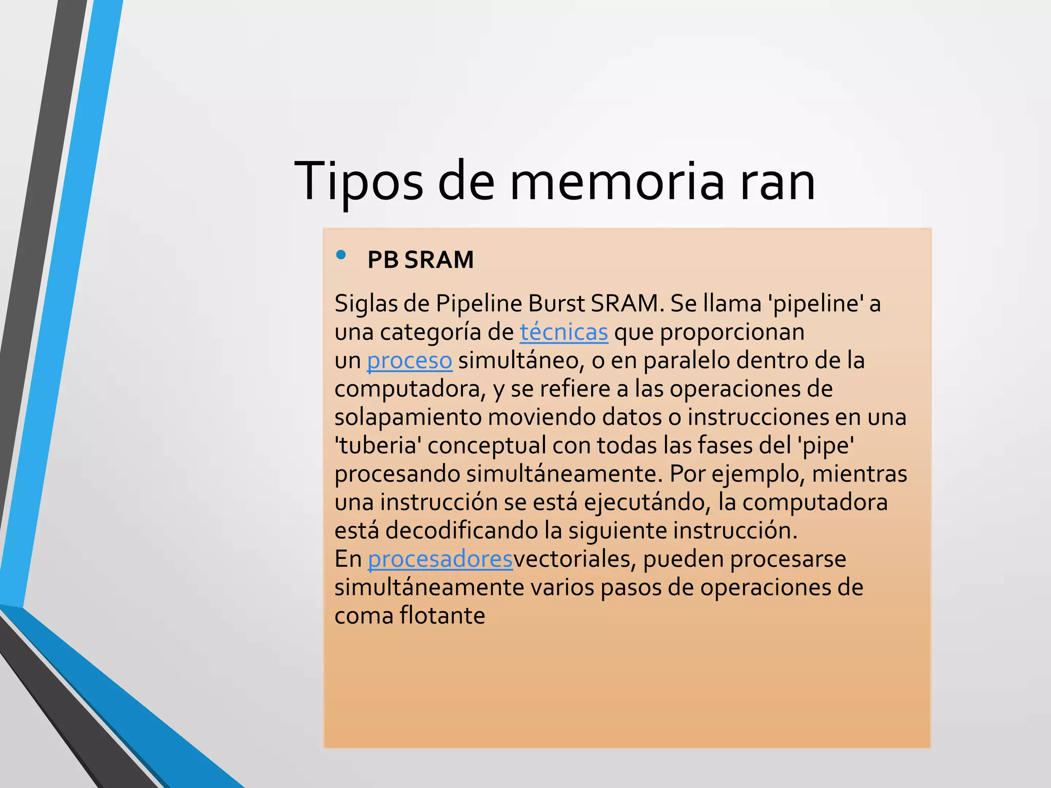 TIPOS DE MEMORIA RAM Y ROM | PPT