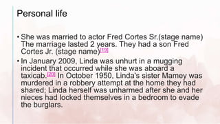 Anita Linda Life, Career, Film, Production, Television.pptx