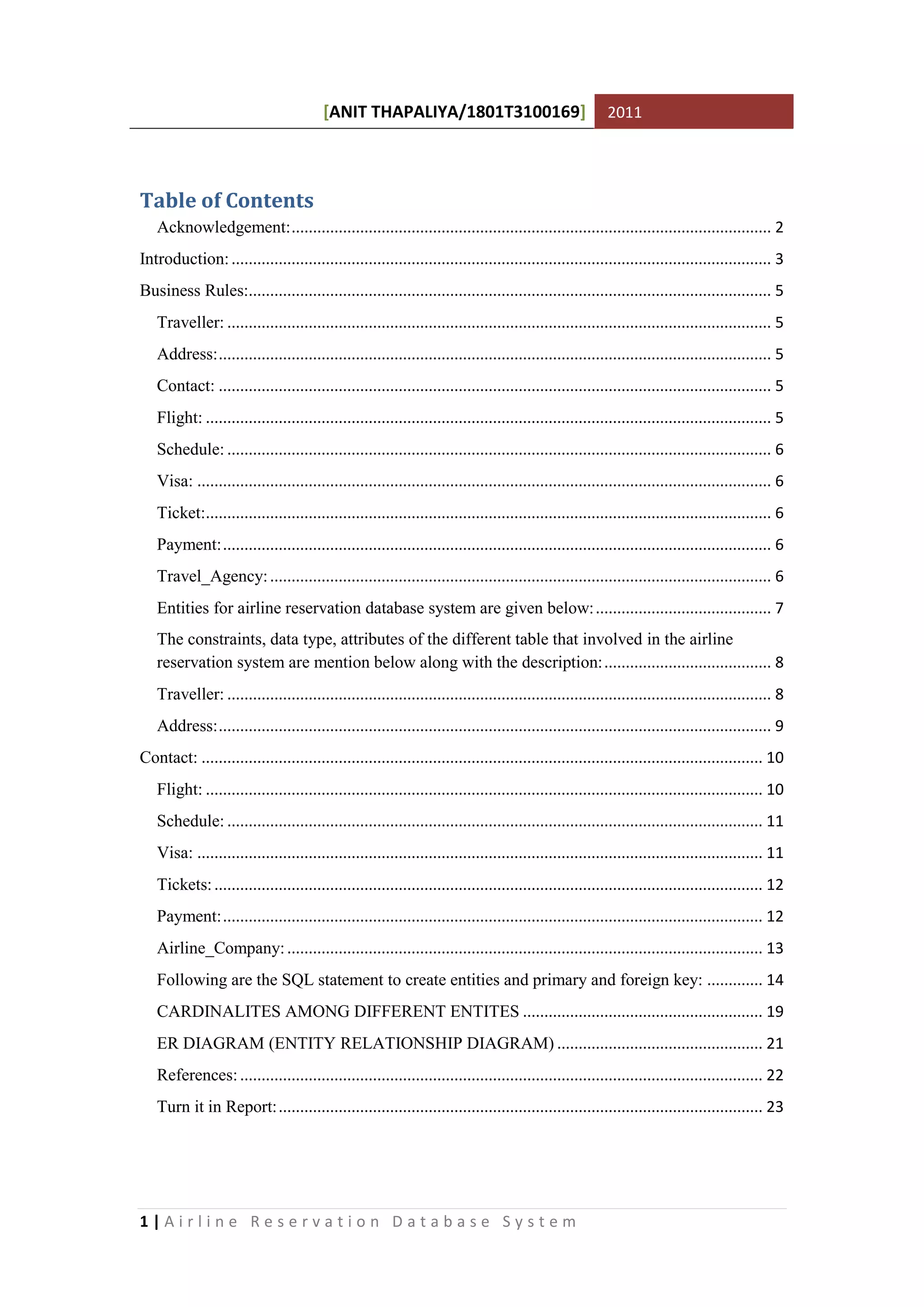 Airlines Reservation System | PDF