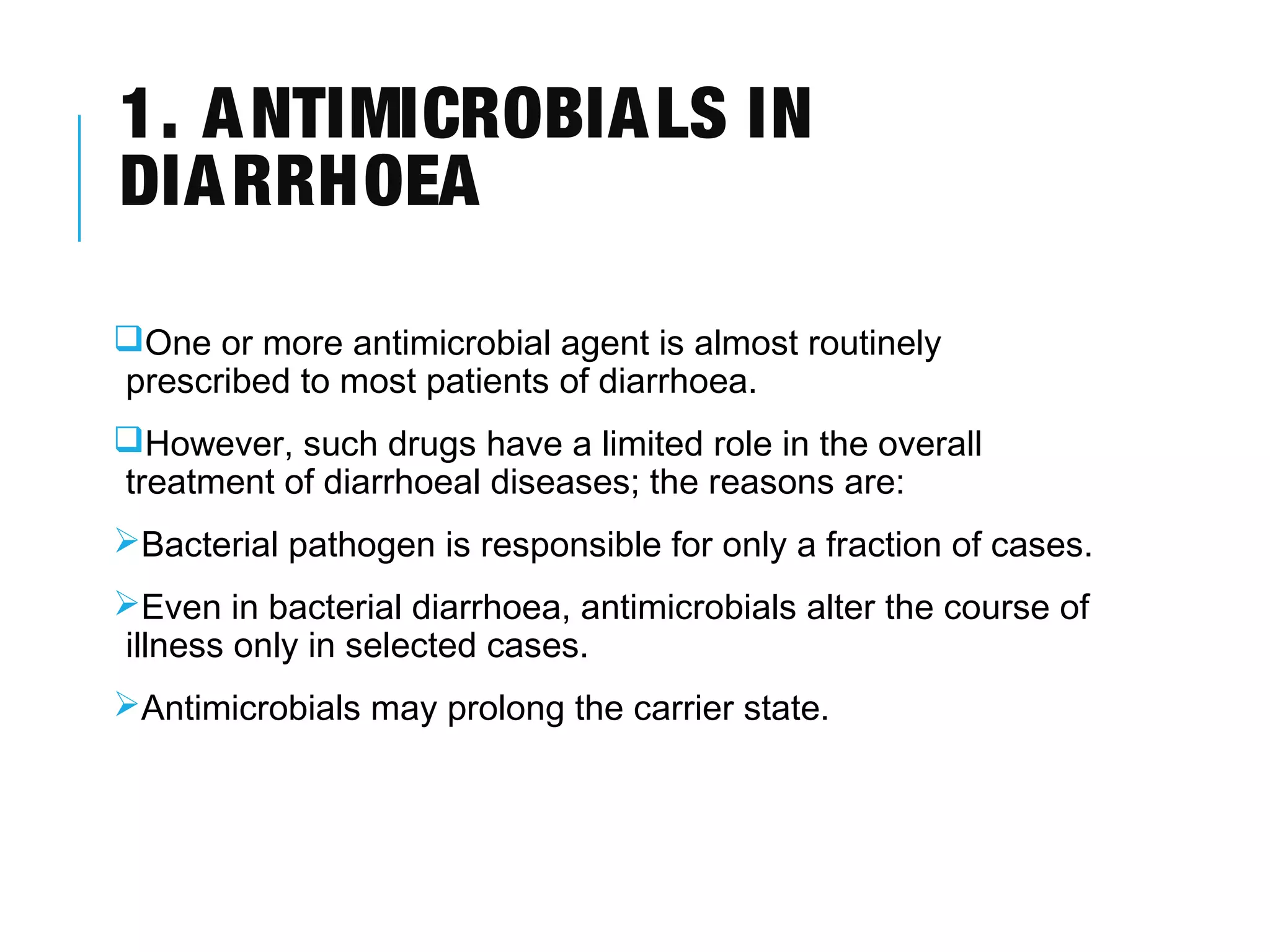 Pharmacology of antidiarrheal drugs | PPT