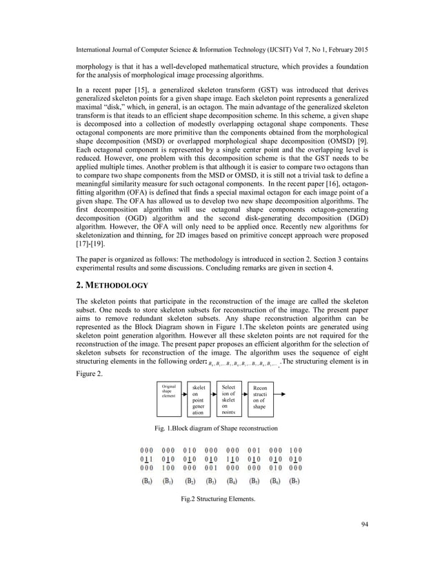 An Iterative Morphological Decomposition Algorithm For Reduction Of Skeleton Points Pdf