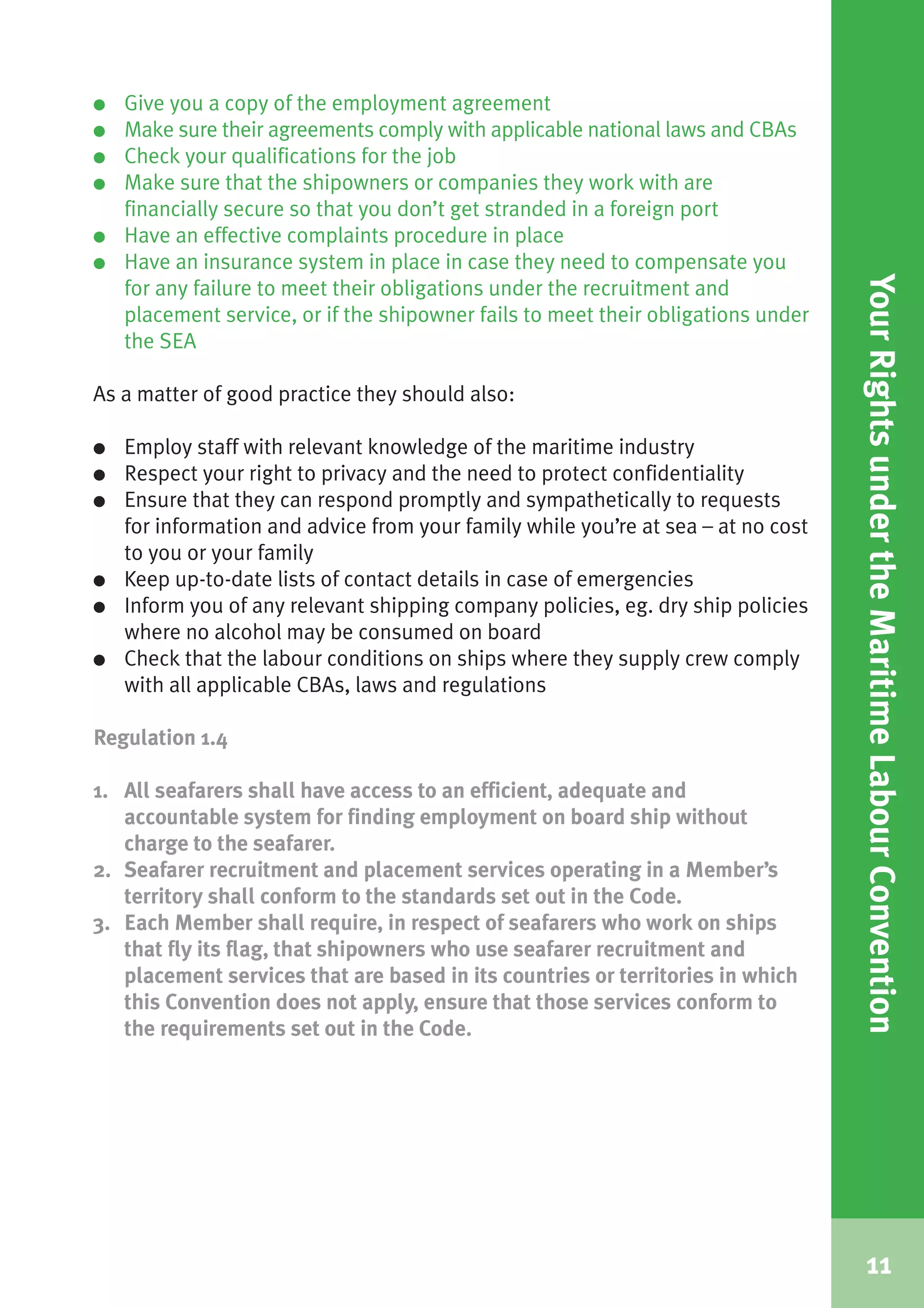 An itf guide for seafarers to the ilo | PDF