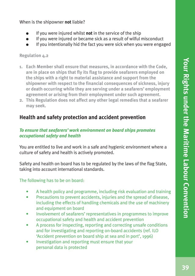 An itf guide for seafarers to the ilo | PDF