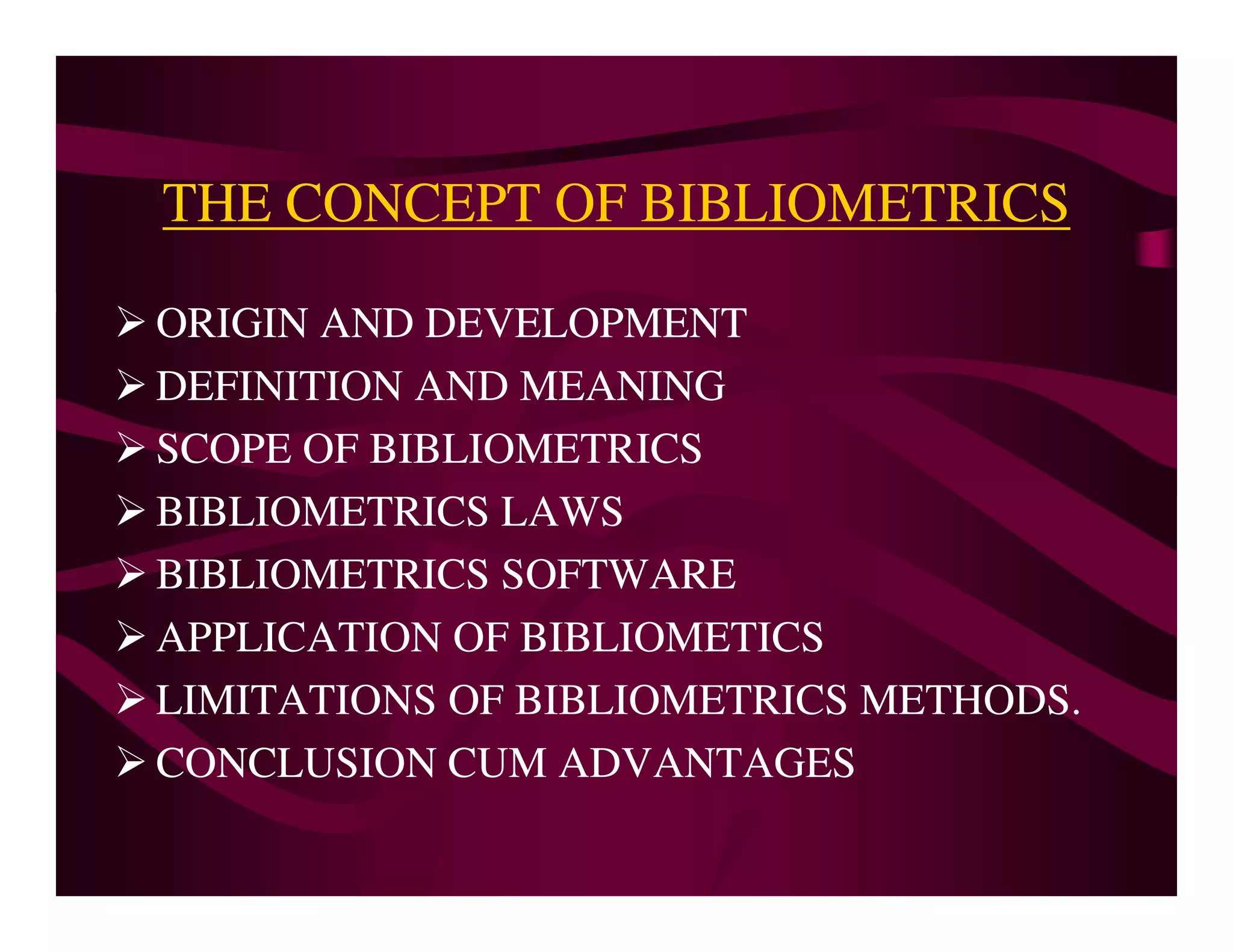 bibliometrics | PDF