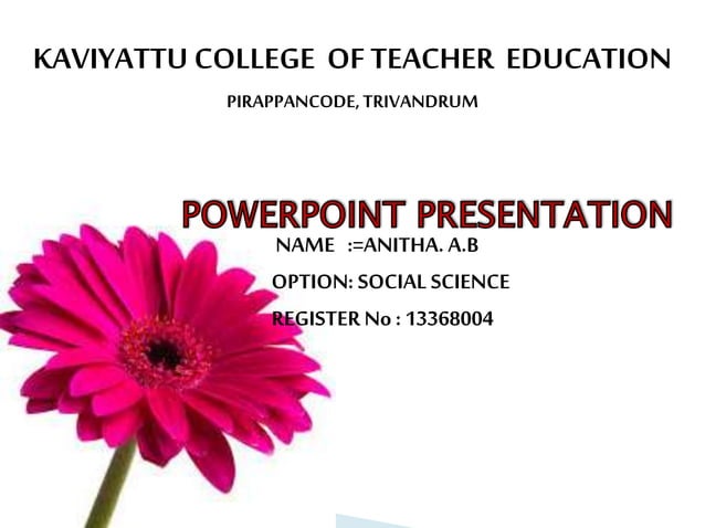 Anitha powerpoint | PPT