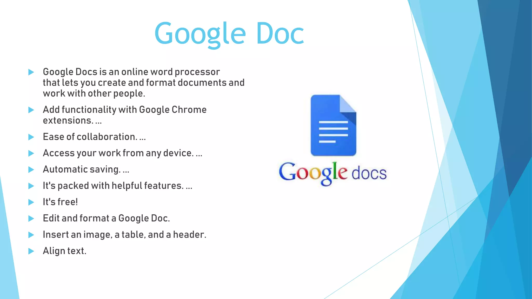 google doc.pptx | Desktop Publishing | Computer Software and Applications