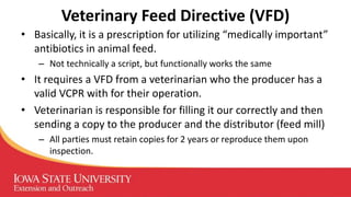 Antibiotics Use in Animal Agriculture - Where are we Going? | PPT