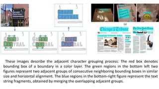 Text detection and recognition from natural scenes | PPTX