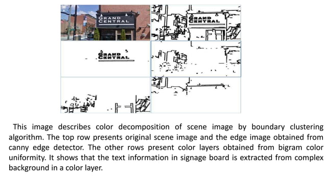 Text detection and recognition from natural scenes | PPTX
