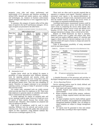 An IT Service Reporting Framework for Effective Implementation of ITIL Continual Service ...