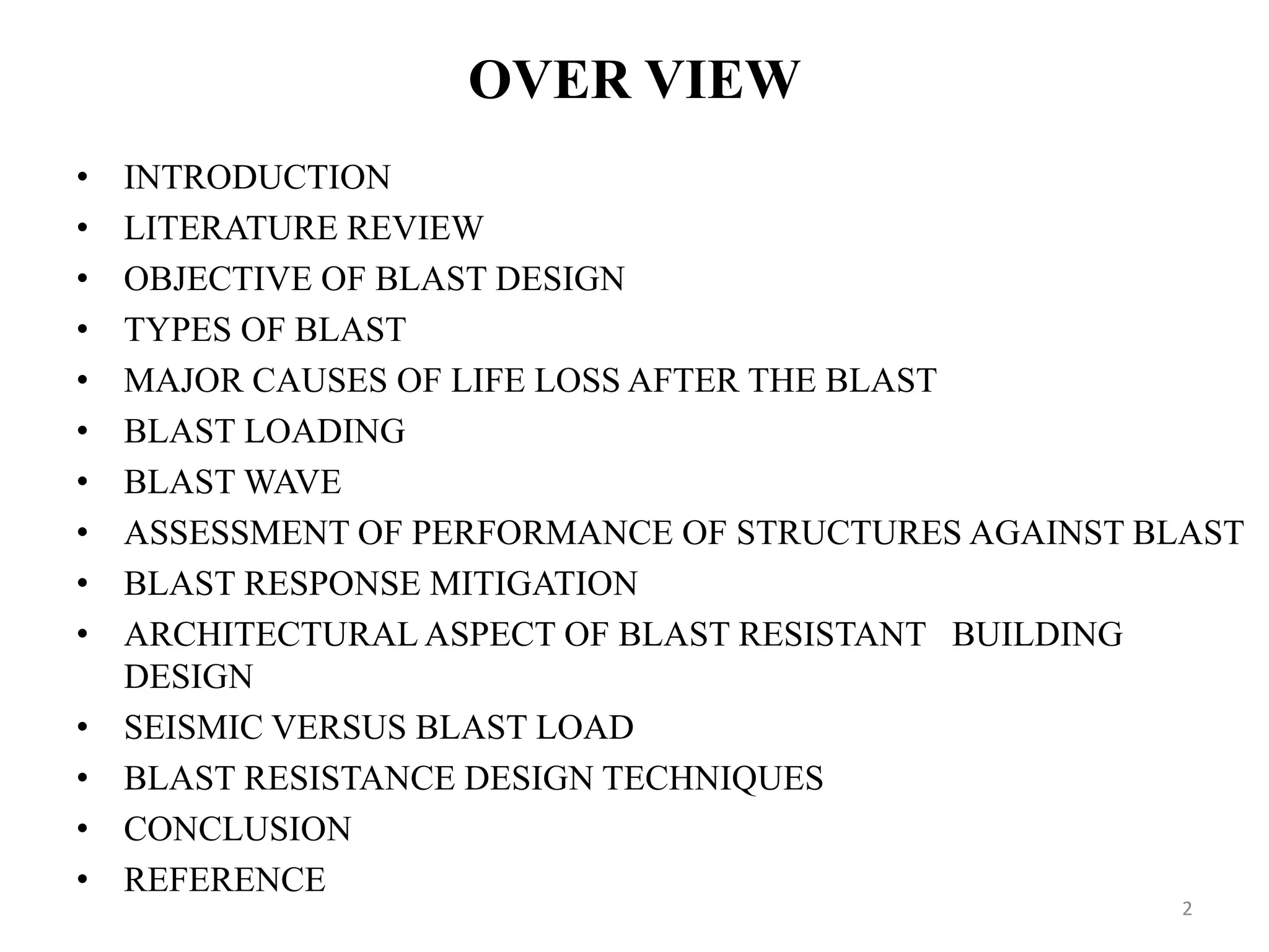 blast resistant structures | PPTX