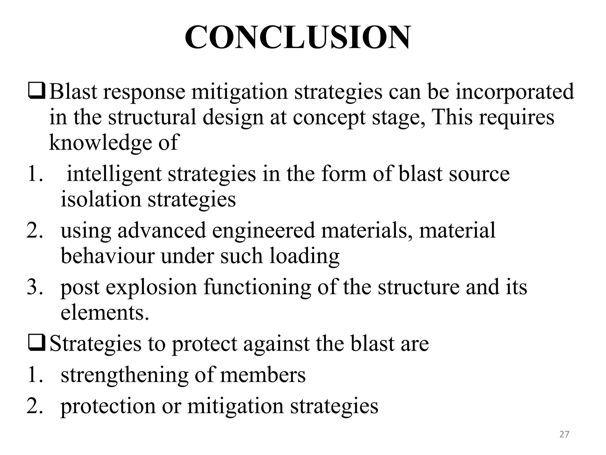 blast resistant structures | PPTX
