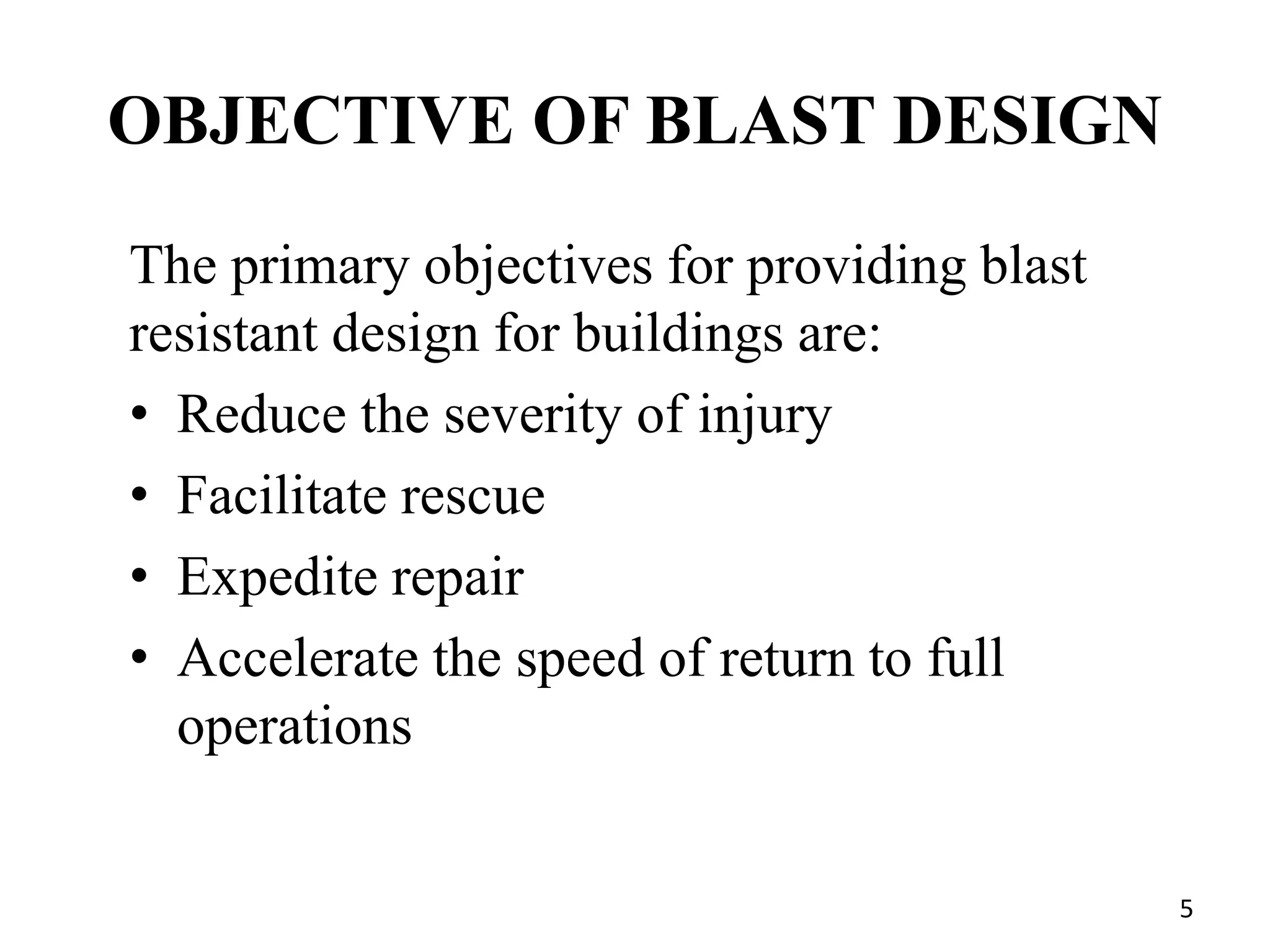 blast resistant structures | PPTX