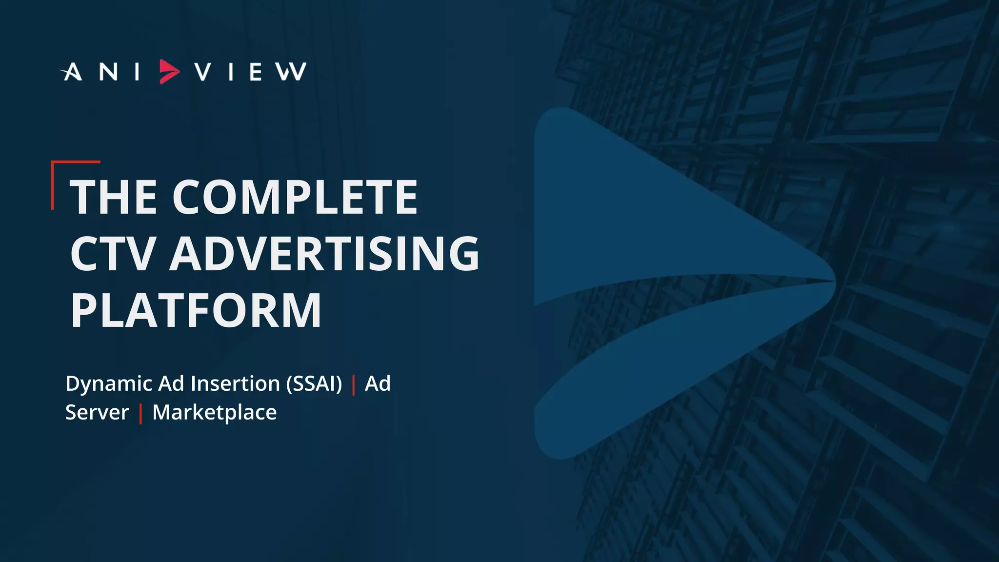 Aniview CTV Advertising Platform | PDF