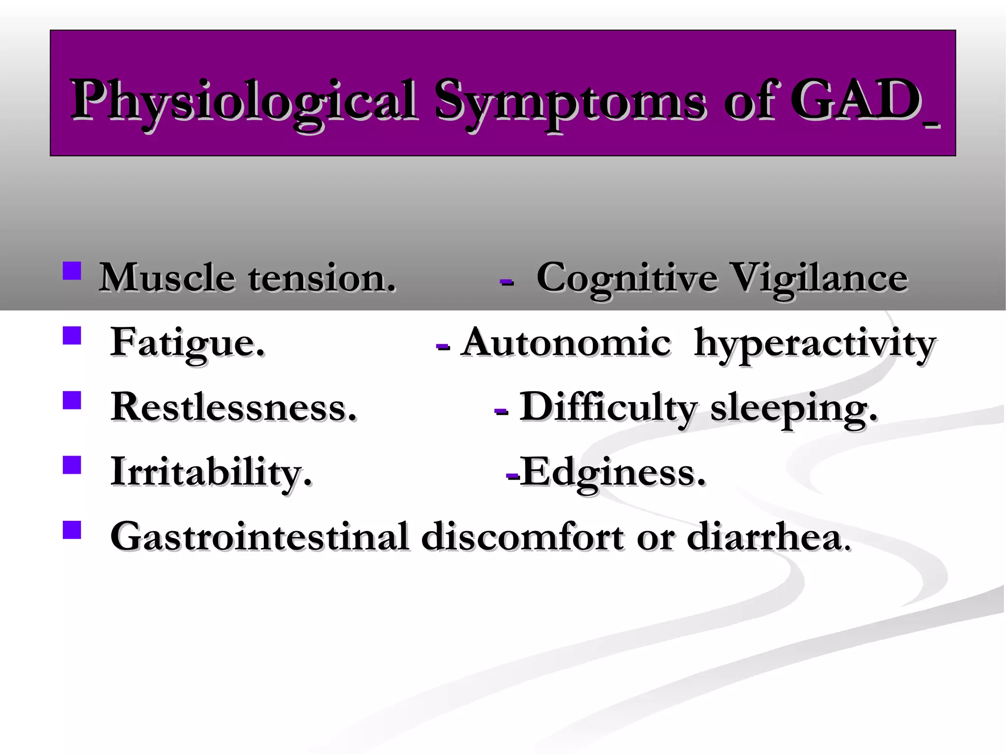 stress and Anxiety Disorder | PPT