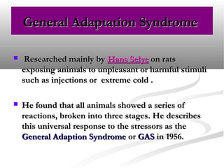 stress and Anxiety Disorder | PPT