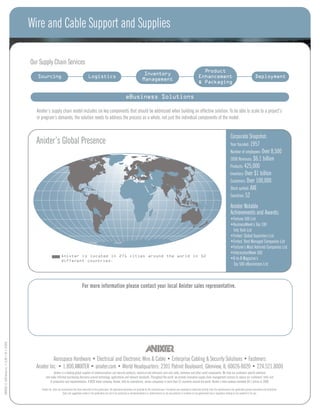 Anixter Wire & Cable | PDF | Business | Business and Finance