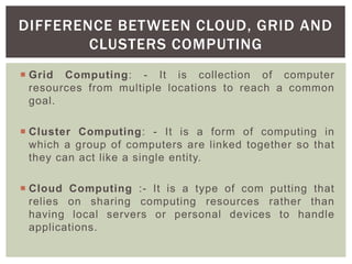 cluster computing | PPTX