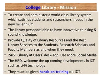 HOW TO BUILDUP WORLD-CLASS LIBRARY? A PROPOSAL | PPT