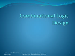 Combinational logic circuits | PPT