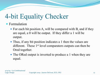 Combinational logic circuits | PPT
