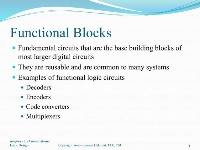 Combinational logic circuits | PPT