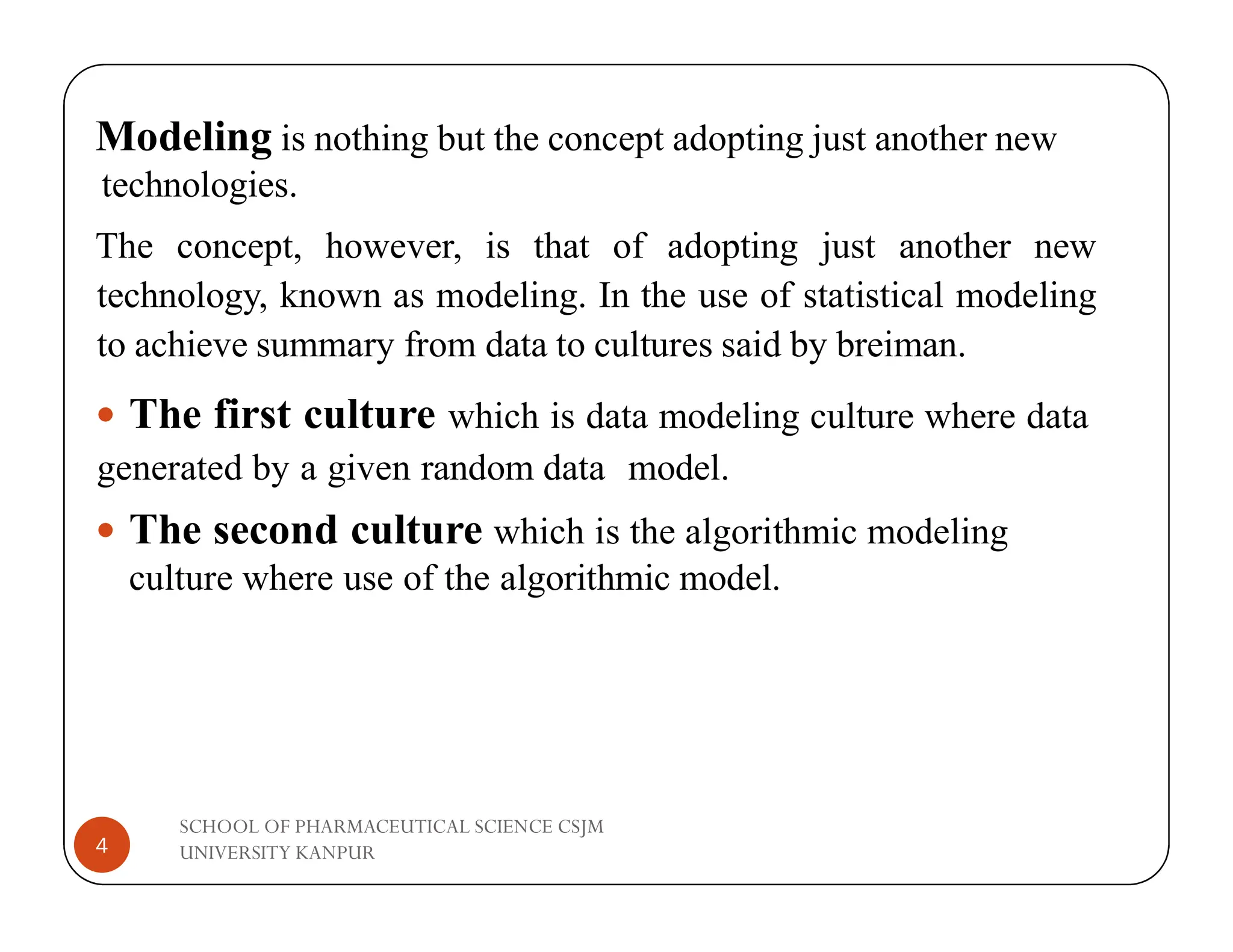 Statistical modeling in pharmaceutical research and development. | PDF