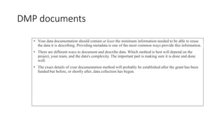 DATA MANAGEMENT PLAN on clinical research .pptx