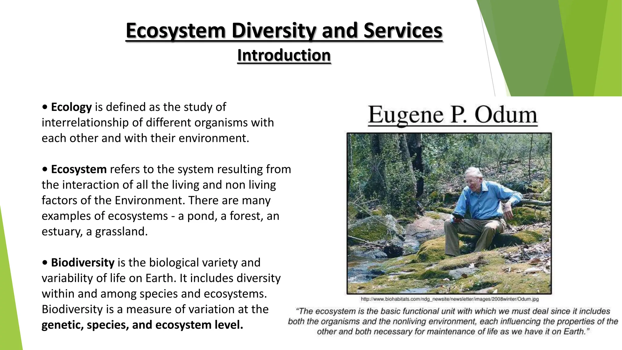anjali.pptx A ppt on ecosystem diversity and services | PPTX ...