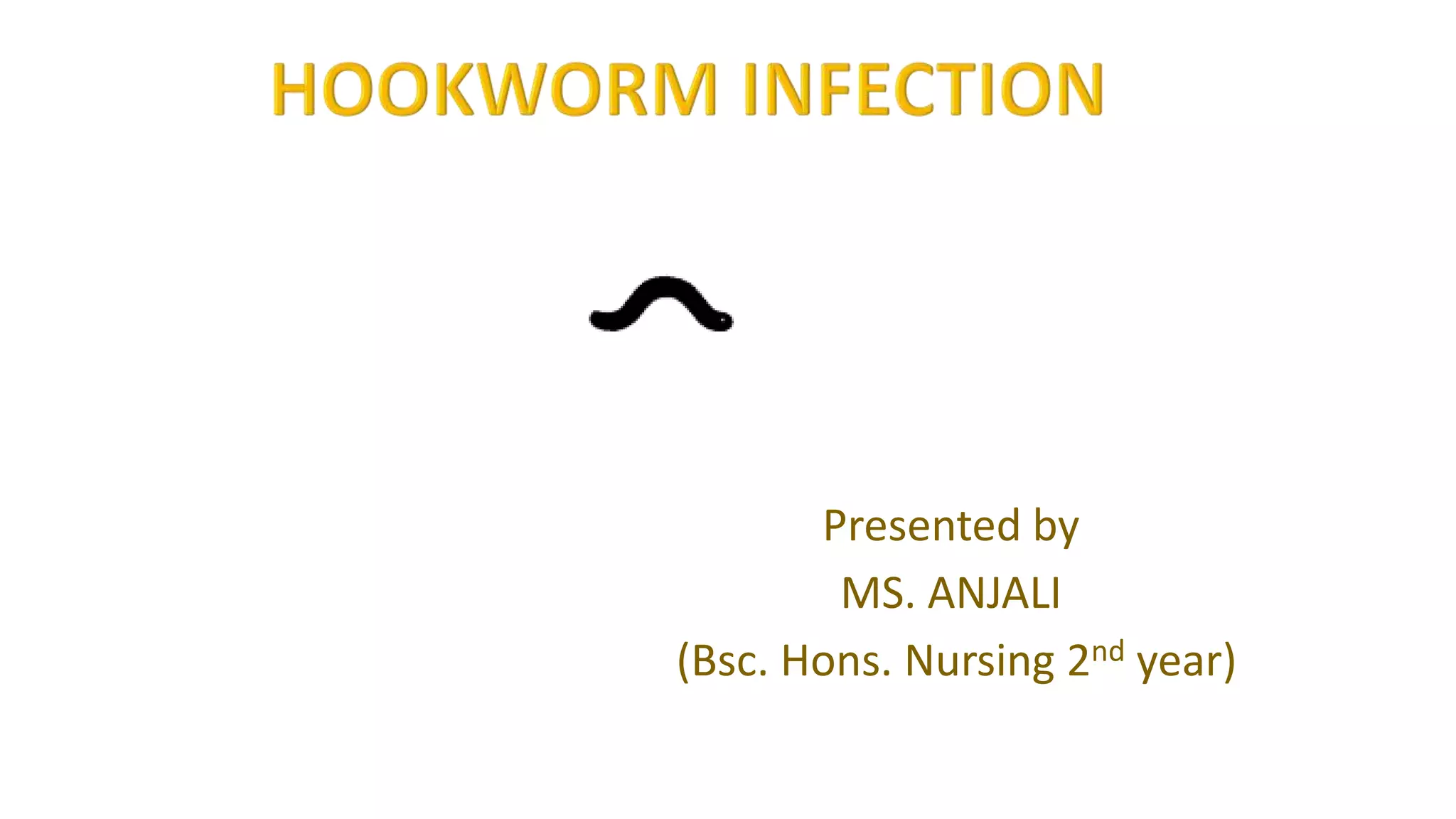 hookworm infection | PPTX