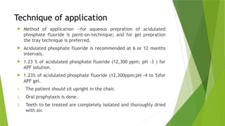 (topical fluoride).pptx presentation on TF | PPTX