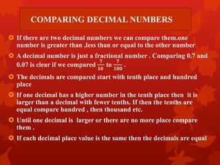 Anjali DECIMALS | PPTX