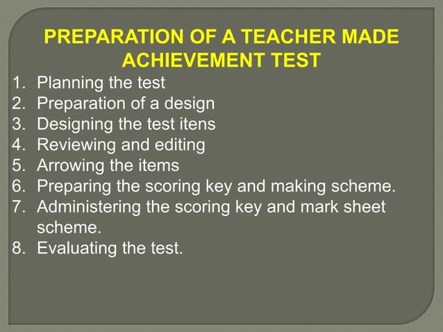 achievement test | PPTX
