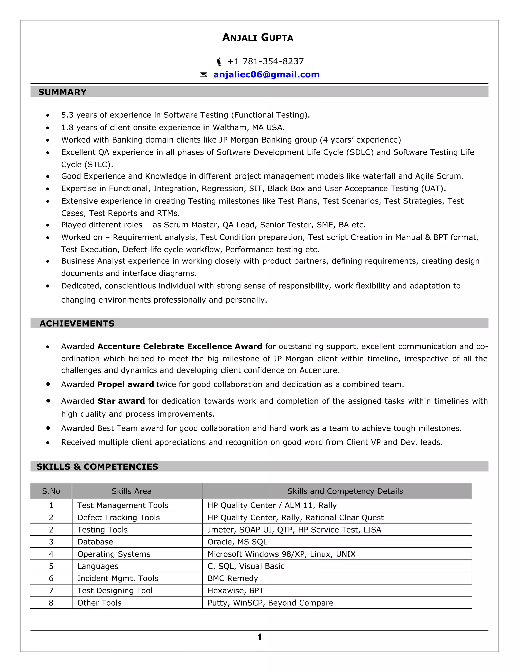 Anjali gupta resume | PDF