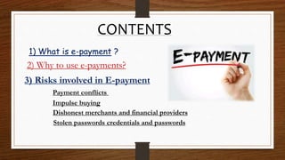 Risks involved in E-payment | PPTX