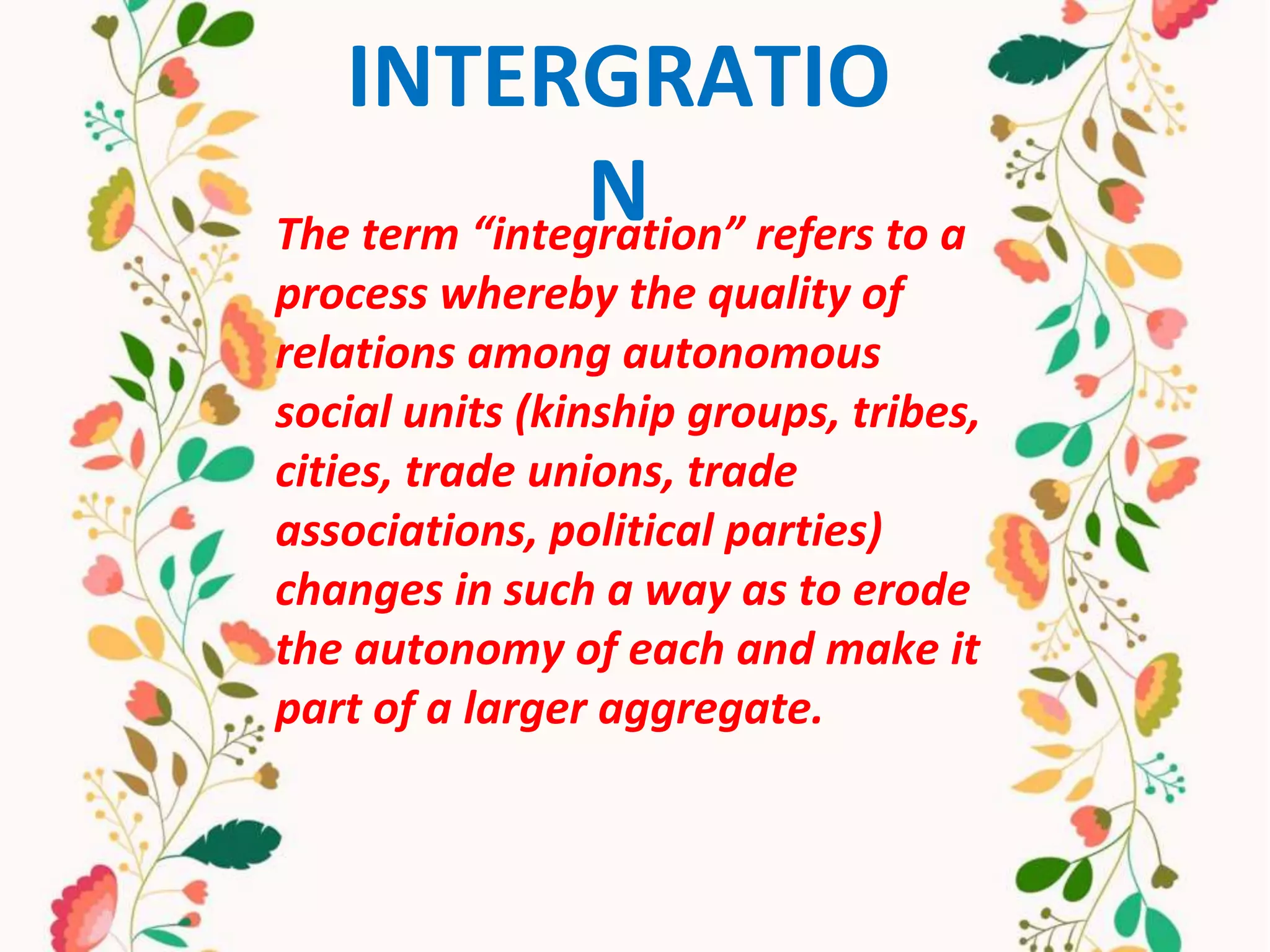 National and emotional integration | PPTX