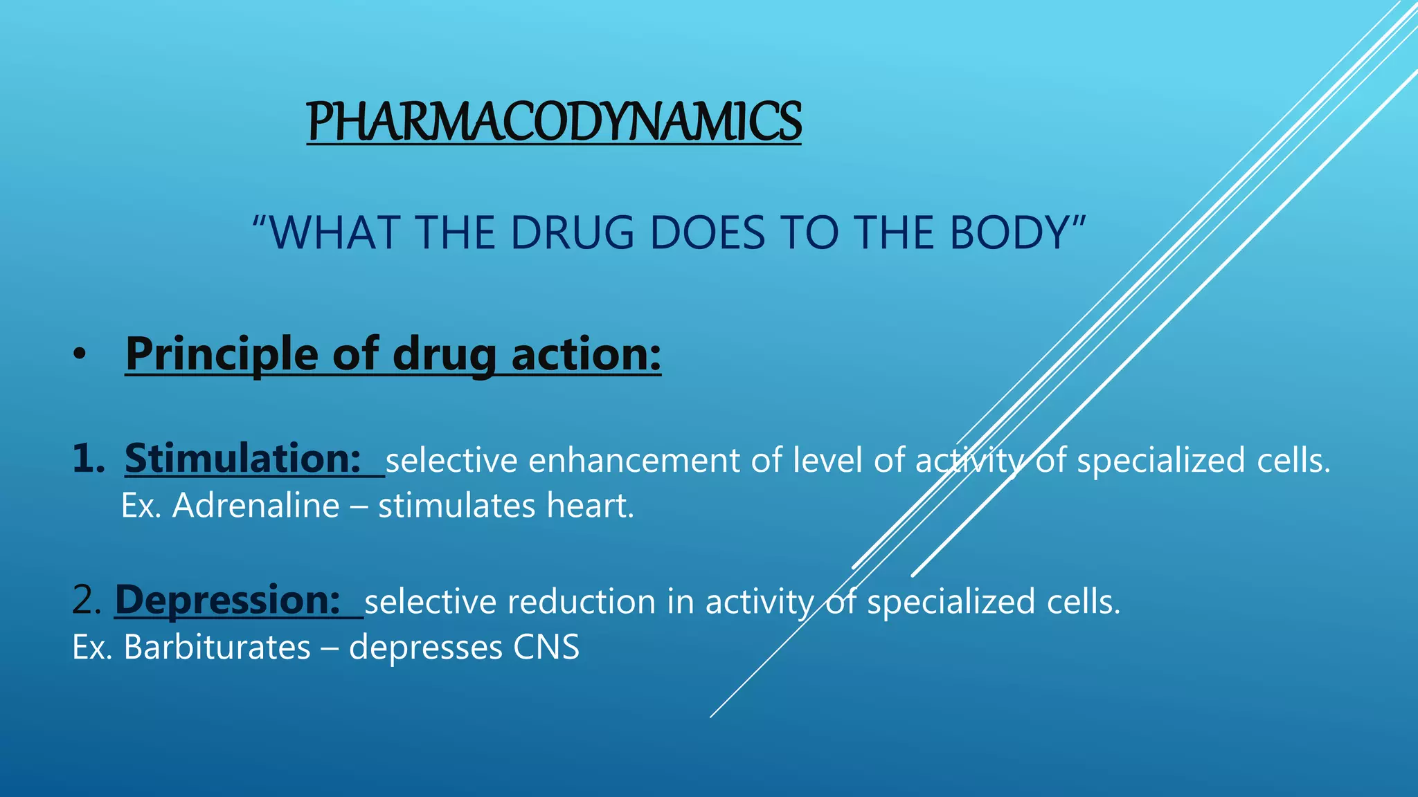 pharmacodynamics with diagram in simple | PPTX