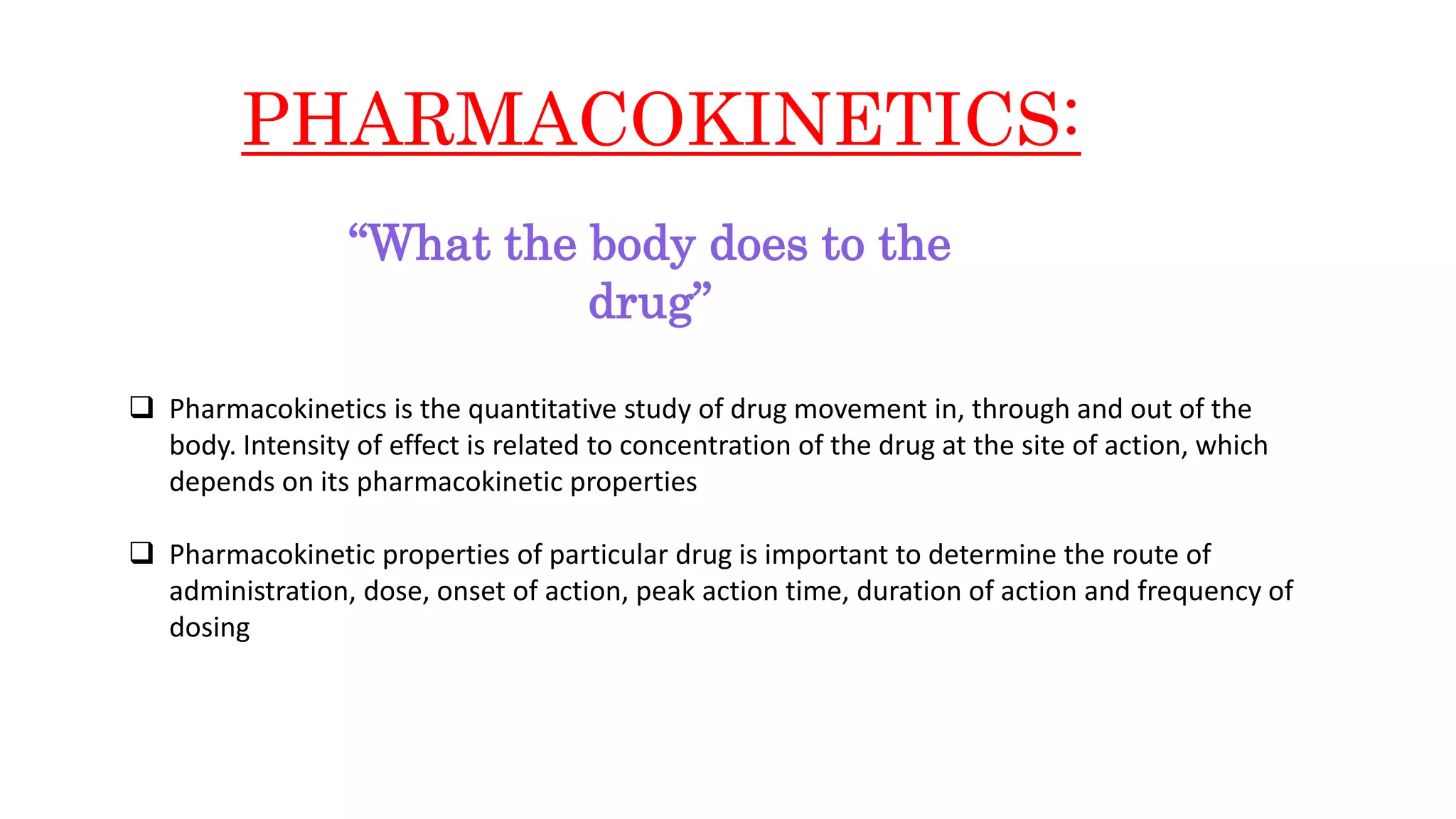 ppt on pharmacokinetics pharmacolocy | PPT