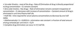ppt on pharmacokinetics pharmacolocy | PPT